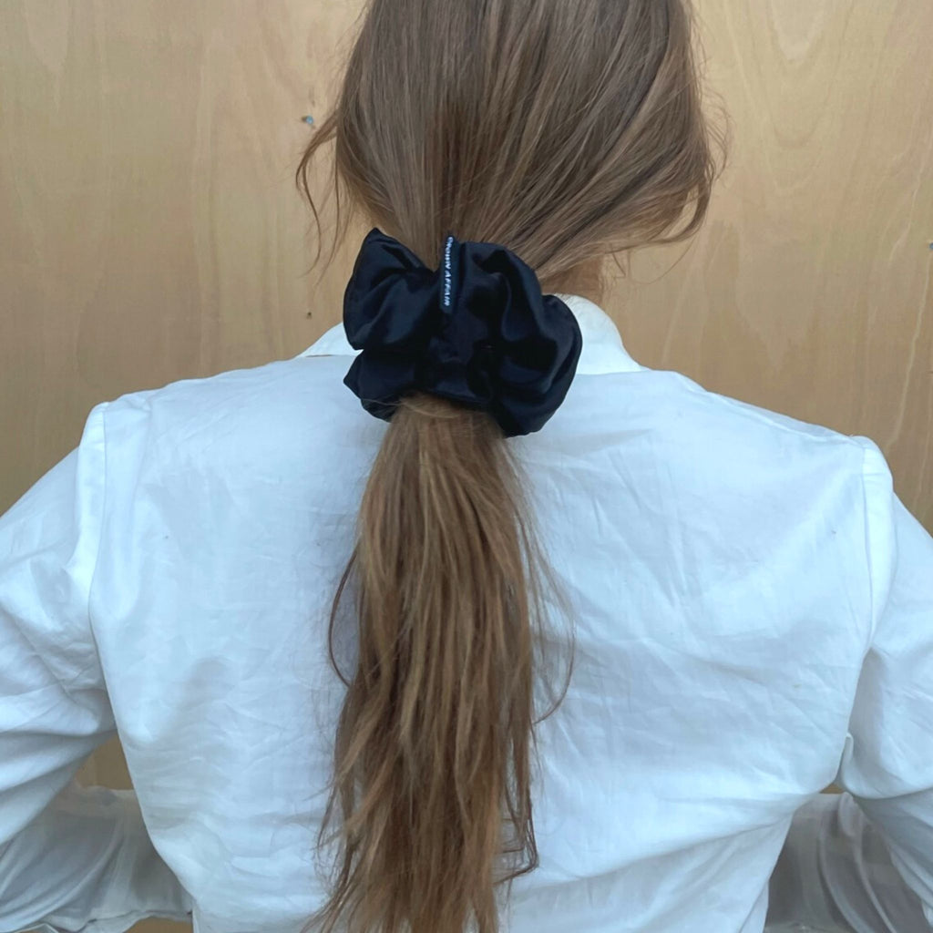 The Scrunchie No. 002 - Oversized Silk Scrunchie - Crown Affair